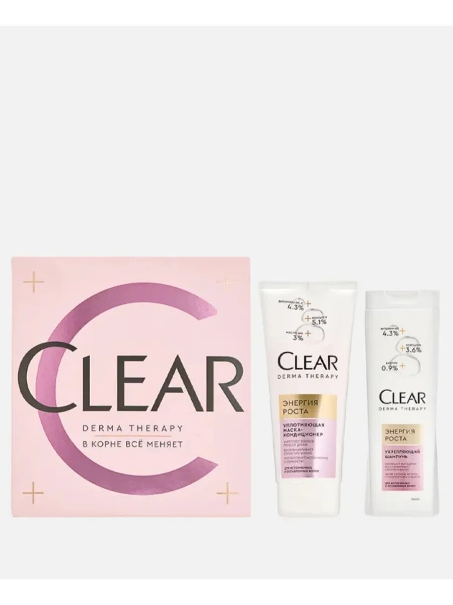 Набор для ухода за волосами клиар derma therapy, Адвент