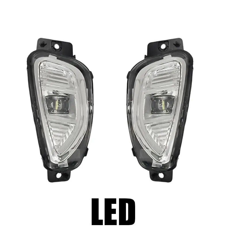 Передний бампер, светодиодные противотуманные фары для Ford Escape 2020 2021, детали, галогенные противотуманные фары, дневные ходовые огни, противотуманные фары в сборе LED 1 Set