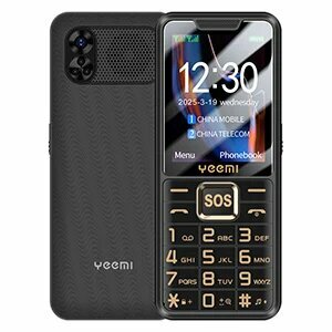 YeeMi K3 Черный кнопочный телефон 2.4" экран, 2 SIM, фонарик