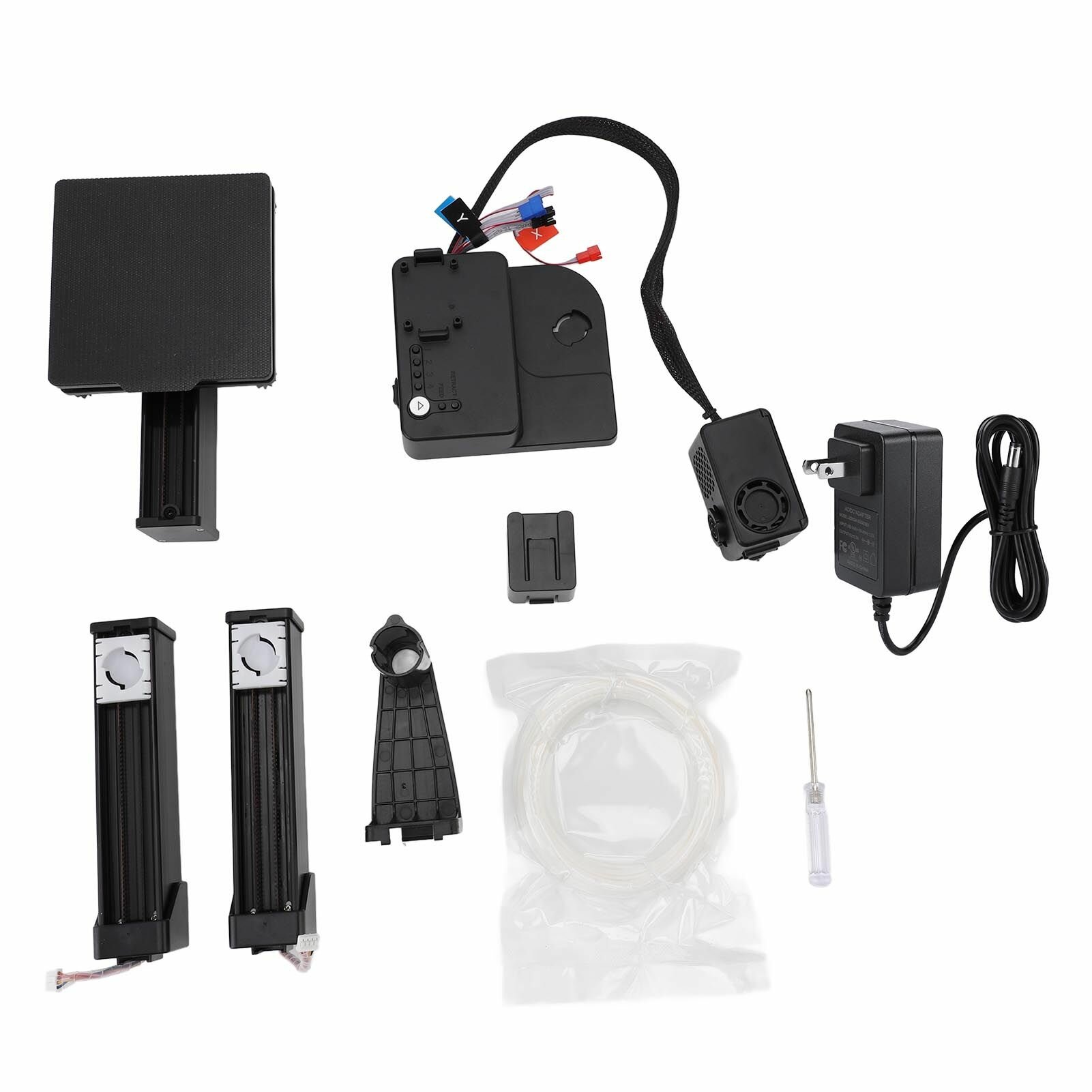 Мини-3D-принтер FDM, полностью собранный, для детей и начинающих, печать в один клик, 100x100x100 мм, стандарт США, черный