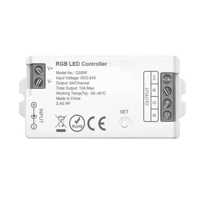 RGB LED контроллер MOKUNGIT C03RF, DC5-24V