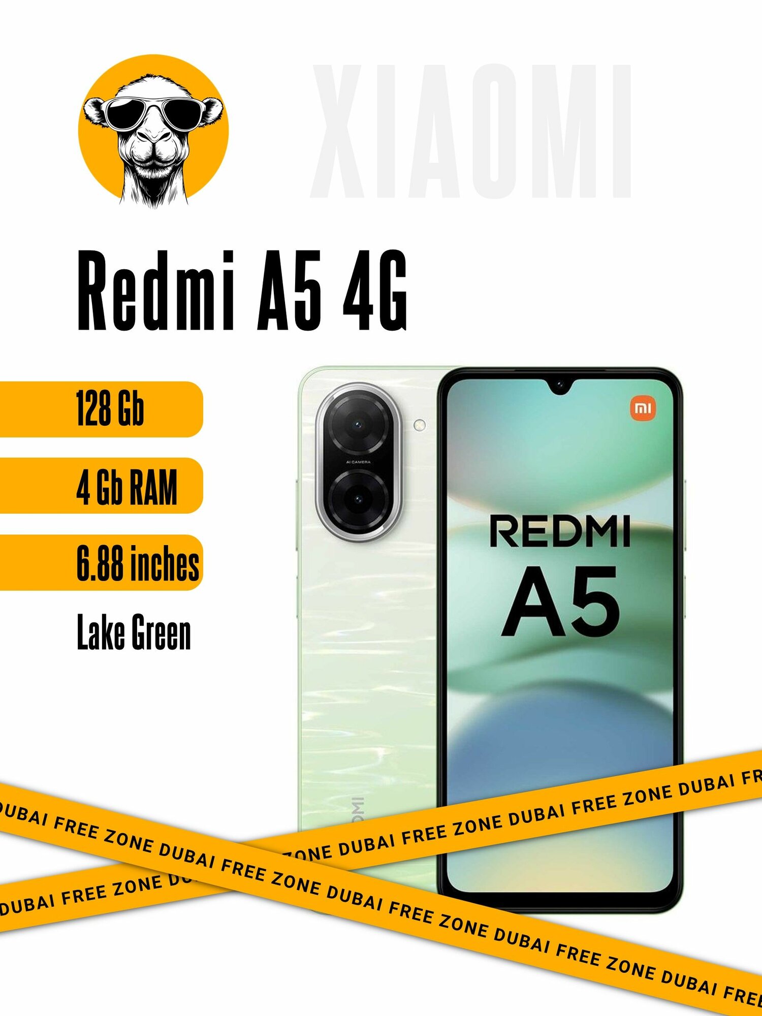 Смартфон Redmi A5 4G 4/128Gb Lake Green/Зеленый