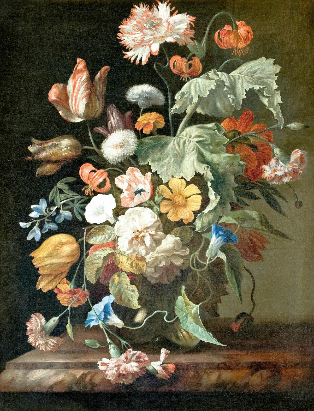 Картина Рэйчел Рюйш Натюрморт с цветами 46х60 см