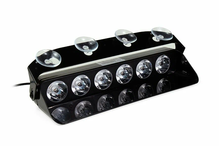 Маяк светодиодный на лобовое стекло (Стробоскоп) желтый 10-30V
