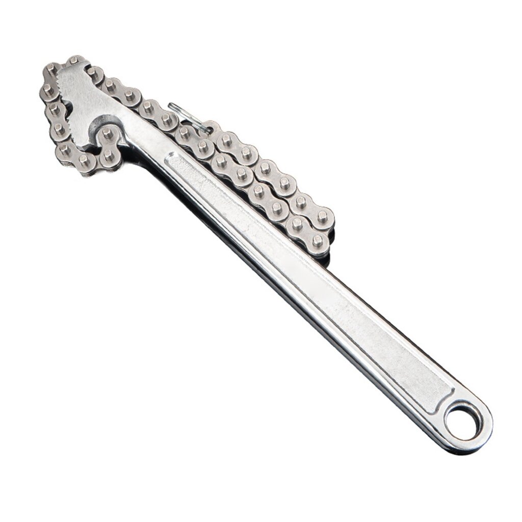 Многоцелевой автомобильный цепной ключ с храповым механизмом, реверсивный масляный фильтр, инструменты для монтажа труб, регулируемая рукоятка с мелкими зубьями