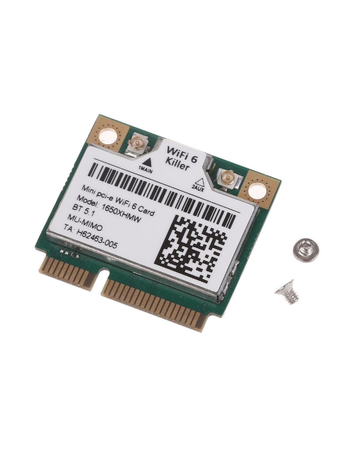 Gigabit Wireless Network Card for Intel killer 1650X 3000Mbps Bluetooth 5.1 Mini Pcie Wifi Card Transcend AX200HMW