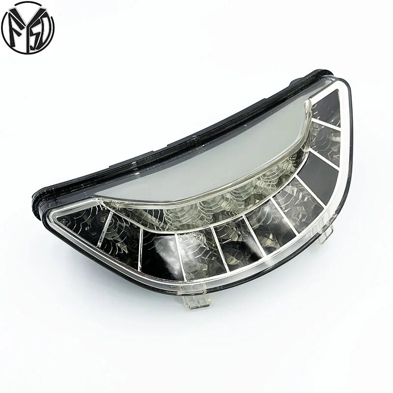 Светодиодный задний фонарь для мотоцикла, указатель поворота, встроенный стоп-сигнал, задний фонарь для Yamaha V-max V max Vmax 1700 2009-2013 Серебряный, Clear