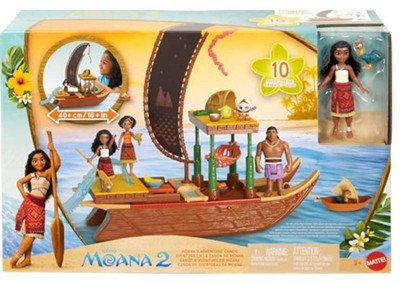 Игровой набор с фигуркой Моана Disney "Приключение на каноэ"