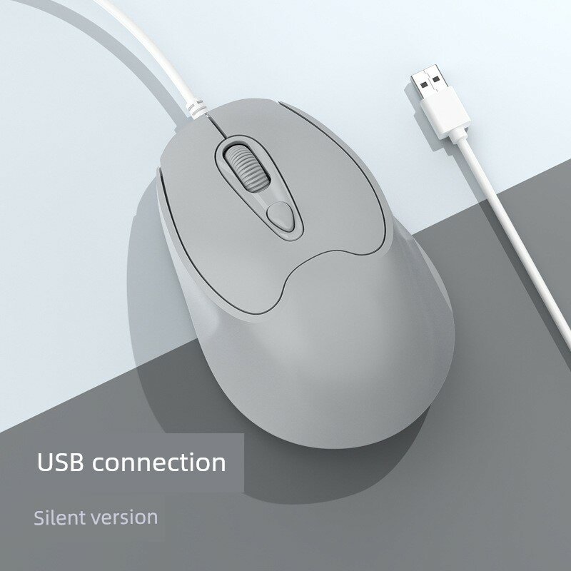 Проводная мышь с интерфейсом Type-C подходит для компьютерной периферии Huawei, Apple, Lenovo, Xiaomi, а также для