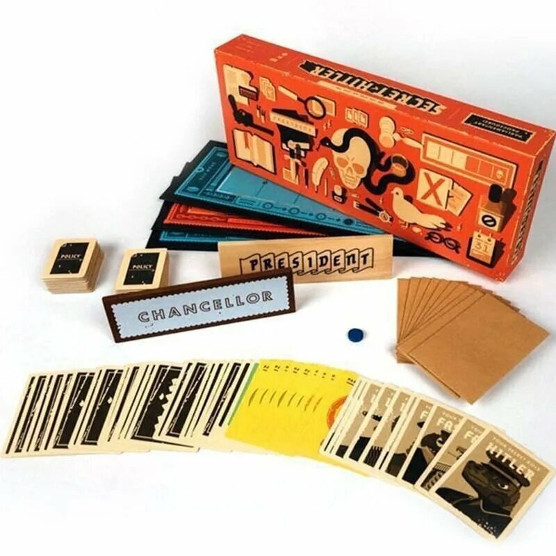 Настольная Карточная Игра Secret Hitler Для Пяти-десяти Игроков, Английская Версия