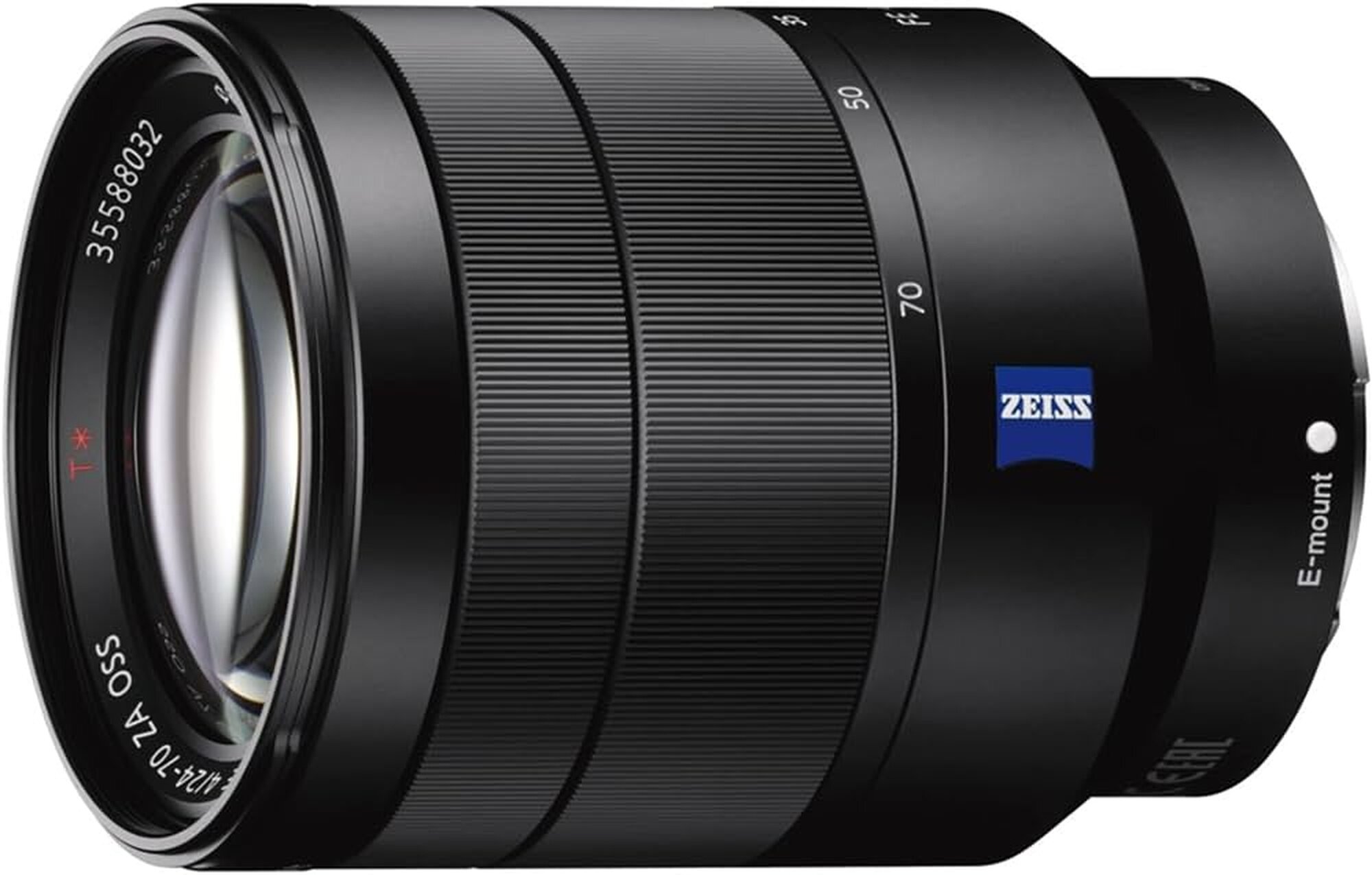 Объектив Sony SEL 24-70MM F4, автофокус, байонет Sony E, пластик, чёрный