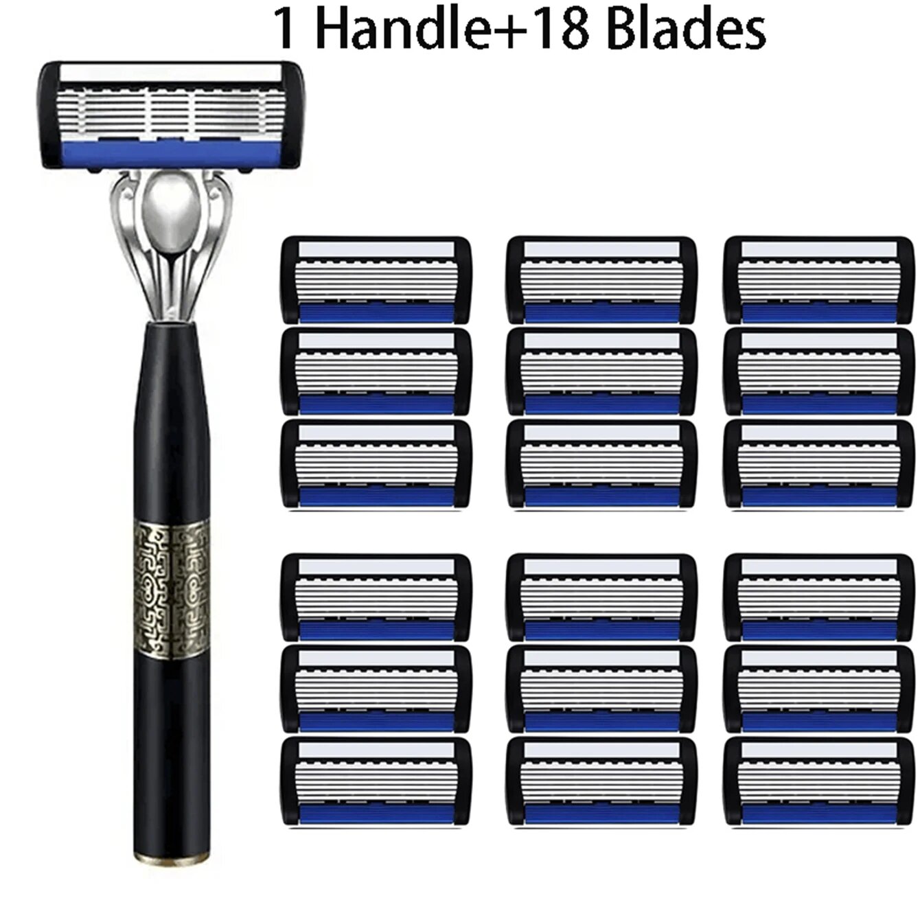 Металлическая бритва из нержавеющей стали 1Handle and 18Blades