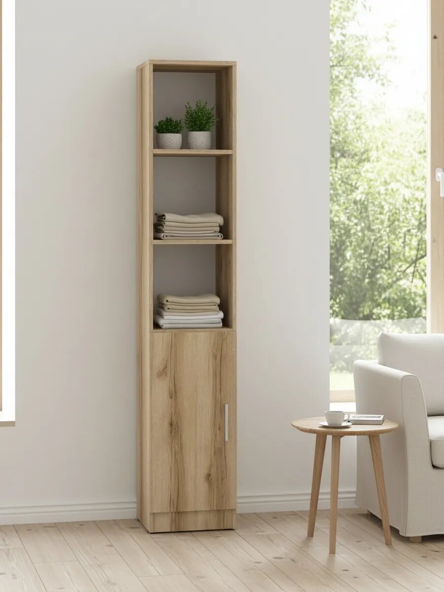 Распашной шкаф пенал FRESTER для одежды с полками, от производителя