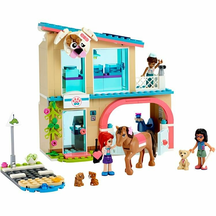 LEGO Good Friend Collection Heart Lake Pet Clinic Building Blocks 258 41446 null