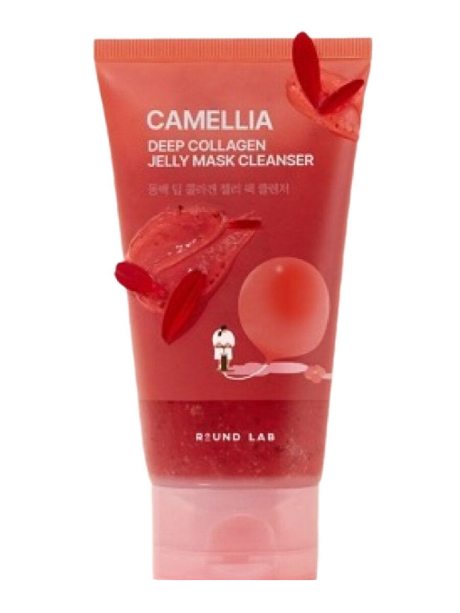 ROUND LAB Гель-пенка для умывания с экстрактом камелии 2 в 1 / Camellia Deep Collagen Jelly Pack Cleanser, 150 мл