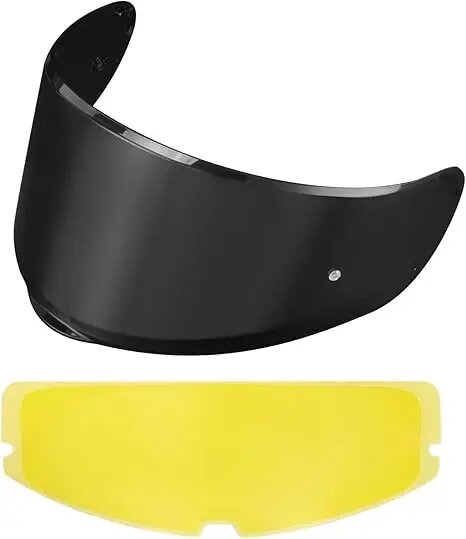 Мотоциклетная противотуманная пленка и козырек для лица для Sedici Strada 2 Желтый, Dark Black