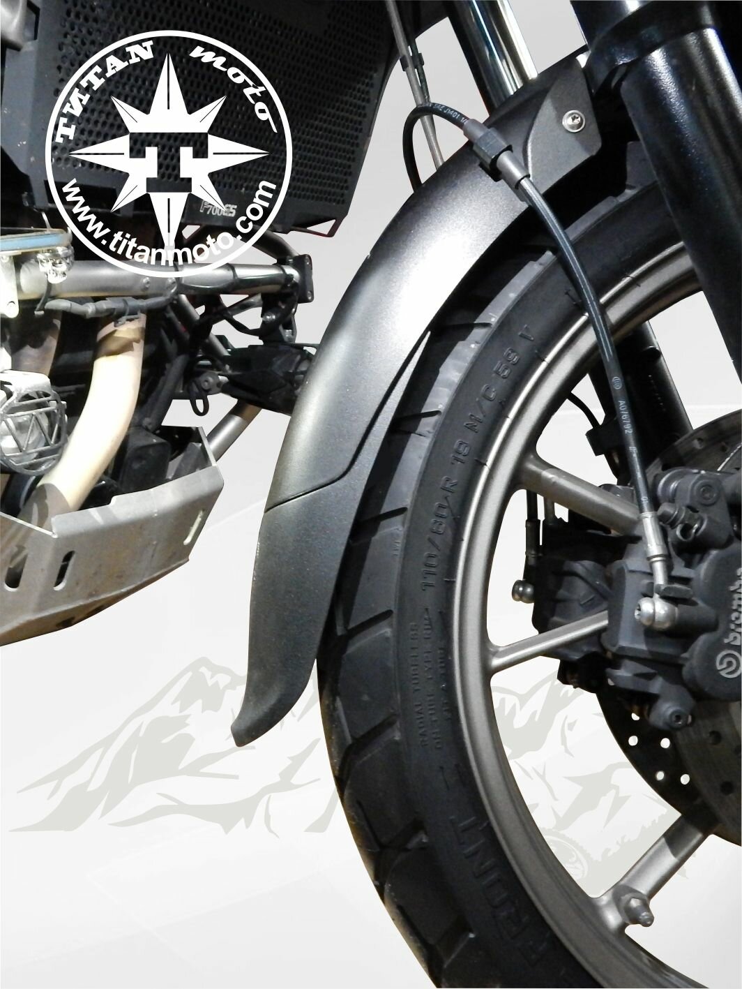 Удлинитель переднего крыла BMW F 700GS. Титаn moto