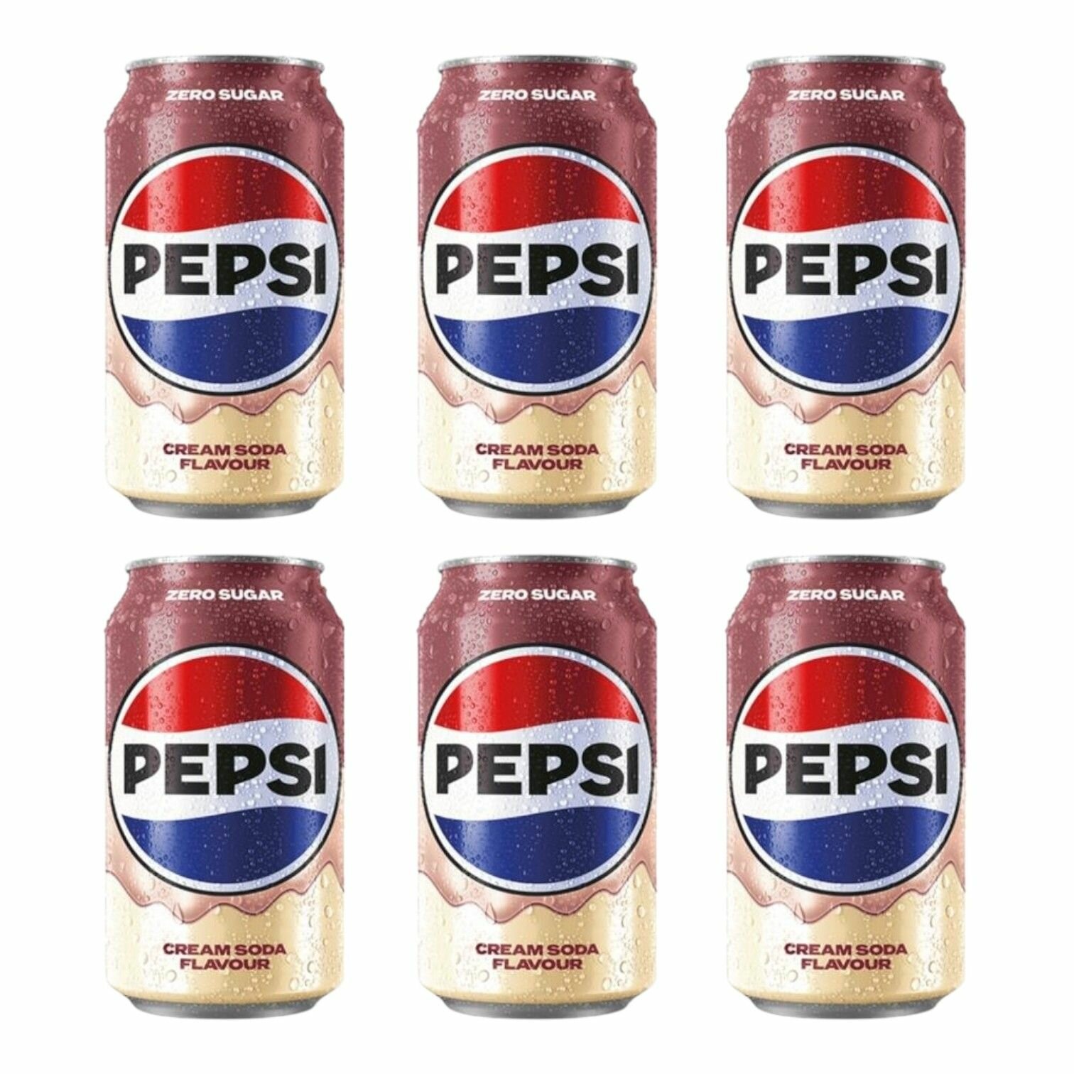 Газированный напиток Pepsi Cream Soda Zero, 330 мл х 6 шт