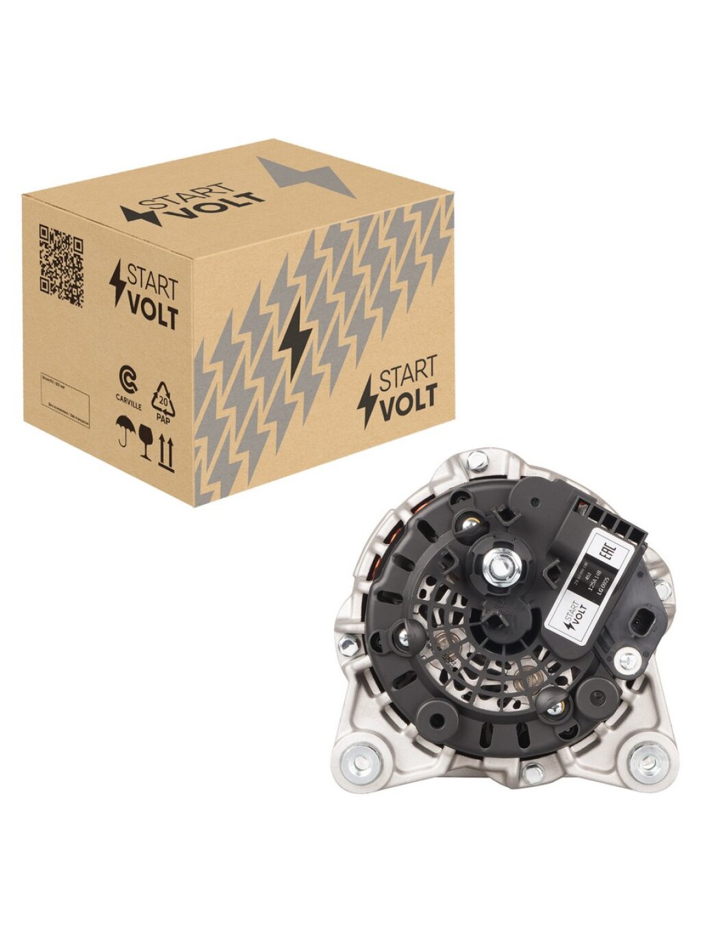 Генератор для а/м Lada Largus, Renault Logan STARTVOLT (125А)