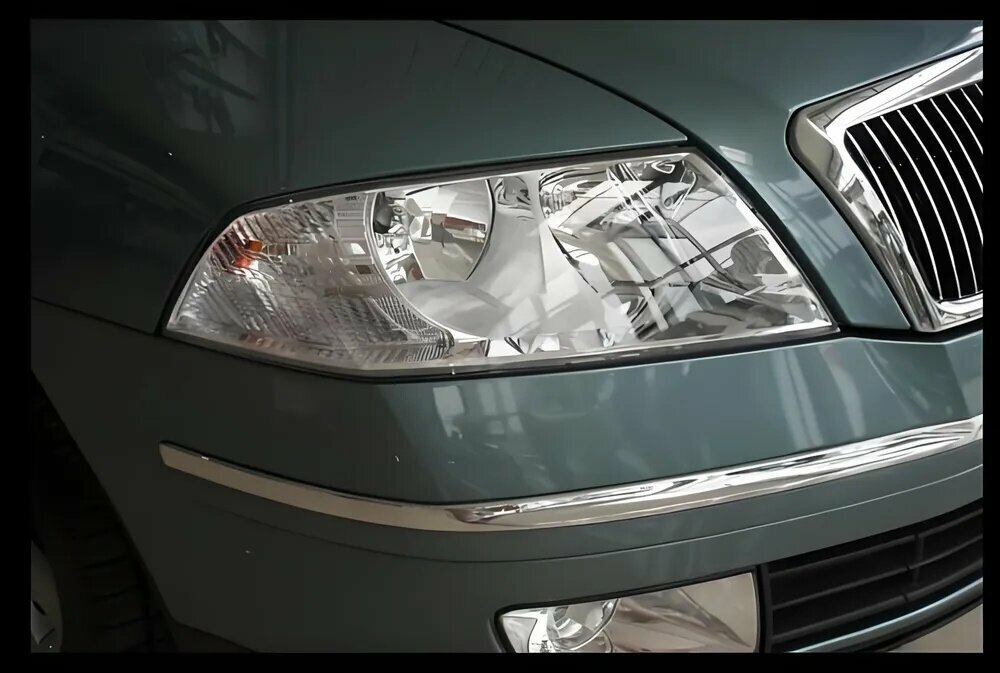 Стекло фары, арт. Skoda Octavia A5 (2004-2008), 2 шт.