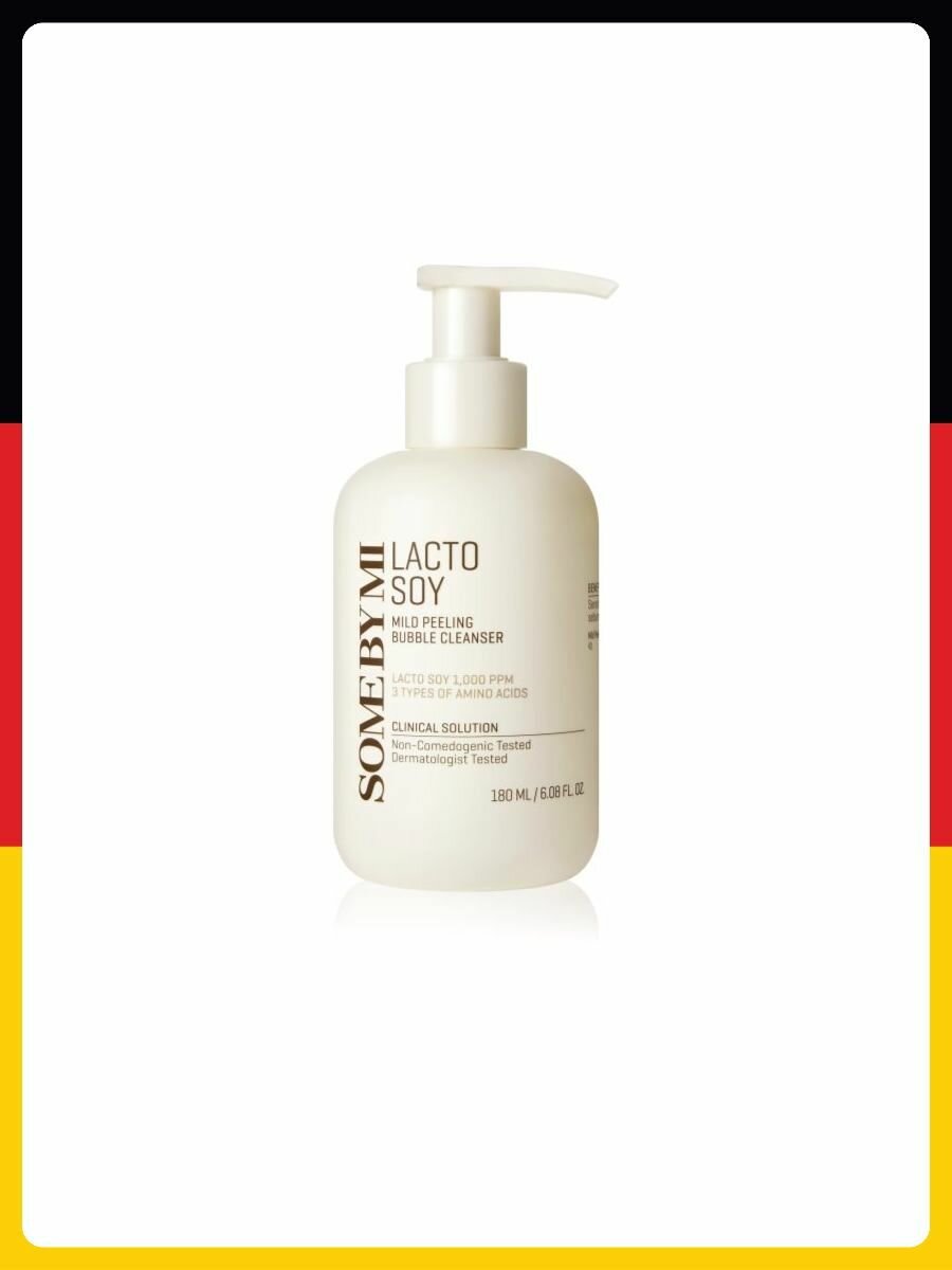 Скраб Some By Mi Lacto Soy Mild Bubble Peeling Cleanser gentle cleansing scrub for sensitive skin, 180 мл