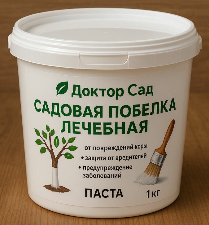 Садовая побелка лечебная Доктор Сад 1 кг паста
