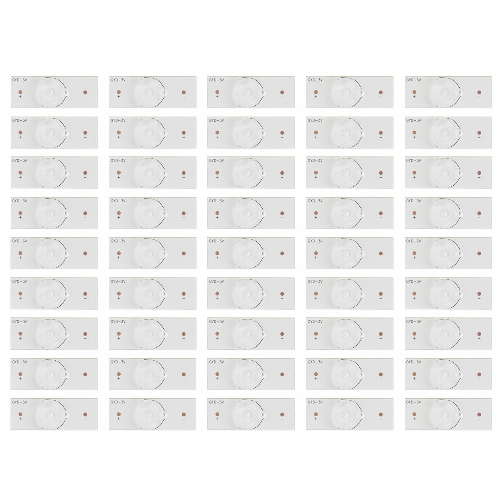50 шт. 3 В SMD светодиодные линзы из стекловолокна, бусины для ламп для ремонта светодиодных телевизоров 32-65 дюймов