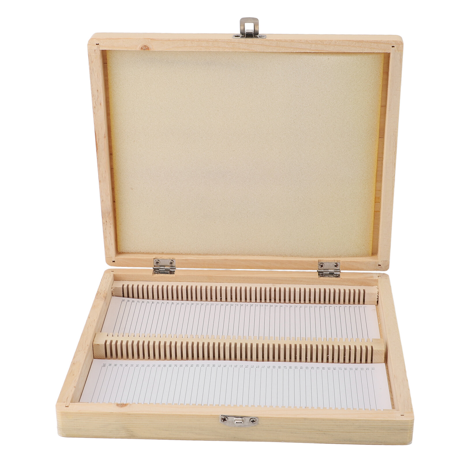 Слайд -коробка деревянного микроскопа содержит 100 слайд -держатель скольжения микроскопа для лабораторного стекла Подготовка биологической науки