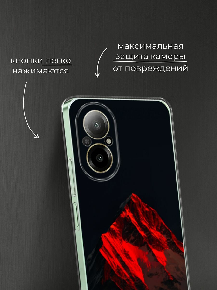 Чехол на Realme C67 4G / Реалми C67 4G с принтом Красная гора — фото 1