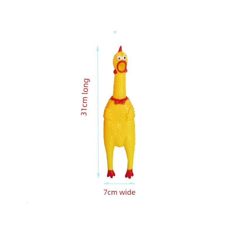 Кричащая курица игрушка для собак, 30см звуковая игрушка для игр