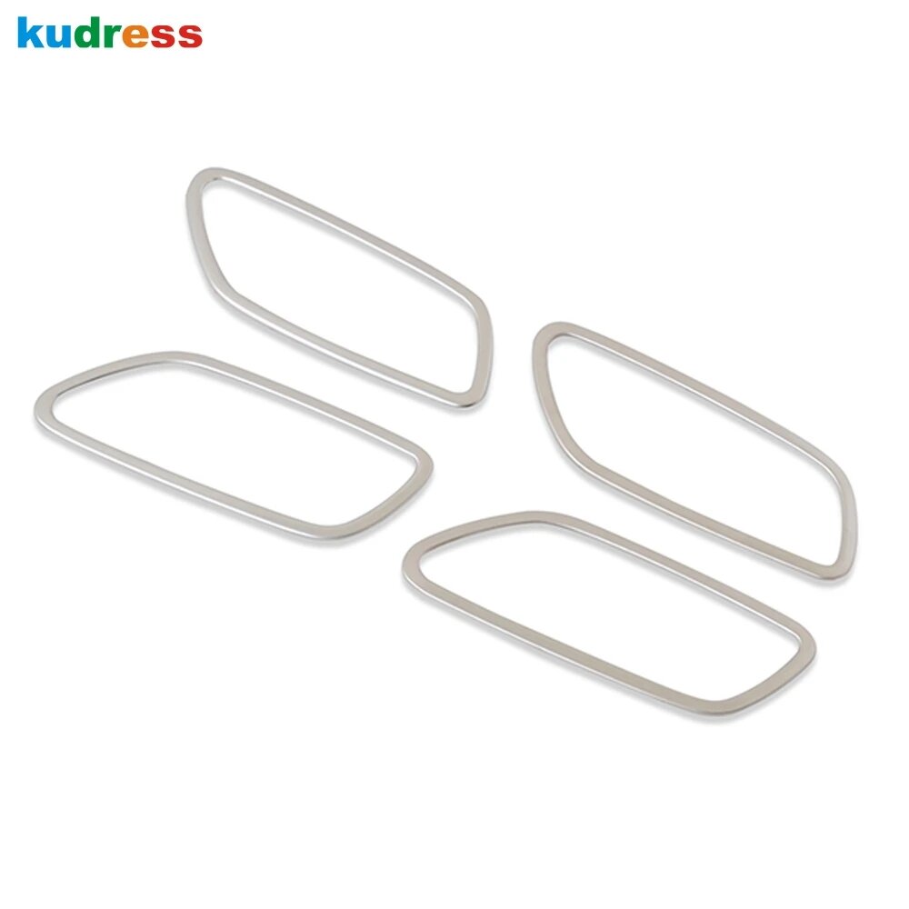 Автомобильная внутренняя дверная ручка, накладка на чашу для Kia Rio 4 X-line 2018 2019, внутренние молдинги из углеродного волокна, аксессуары Stainless Steel