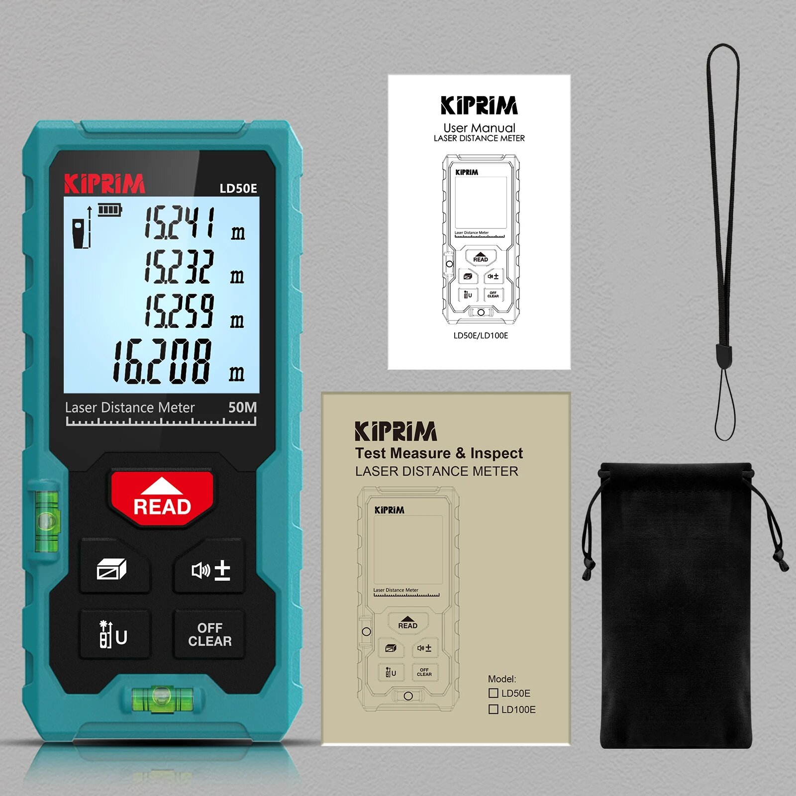 Kiprim LD70M/LD50E/LD70E/LD100E лазерный дальномер LD50E