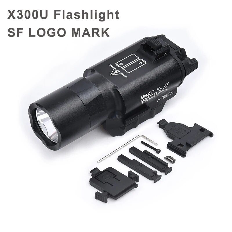 Фонарик X300U для оружия WADSN, цвет X300U BK