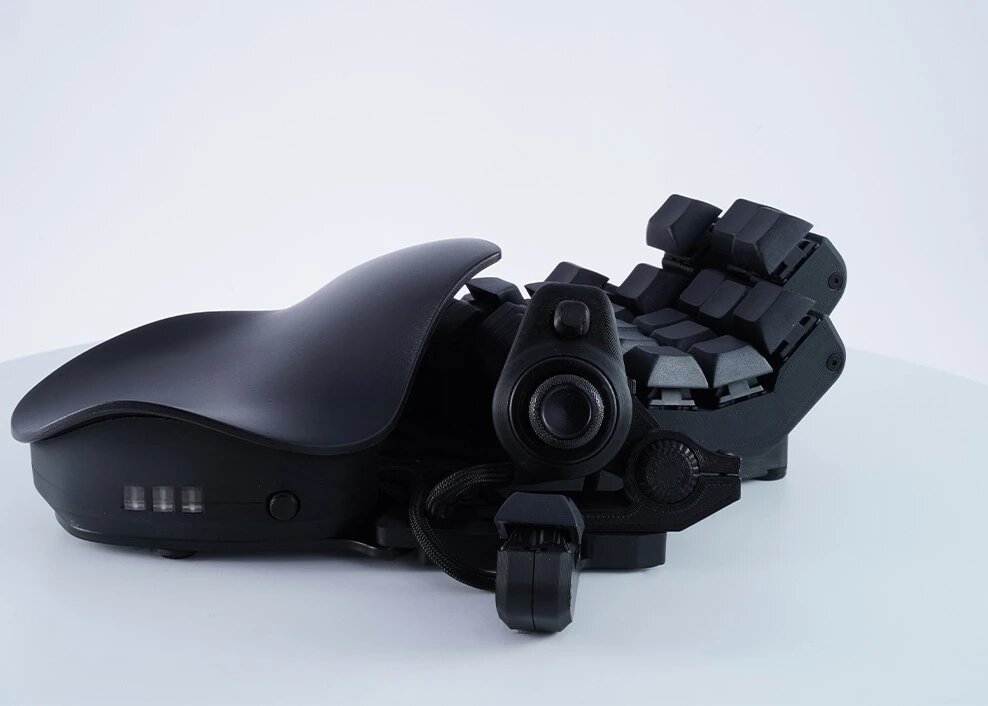 MiFuny Qianren левая механическая клавиатура проводная WASD Black switch, Black keyboard