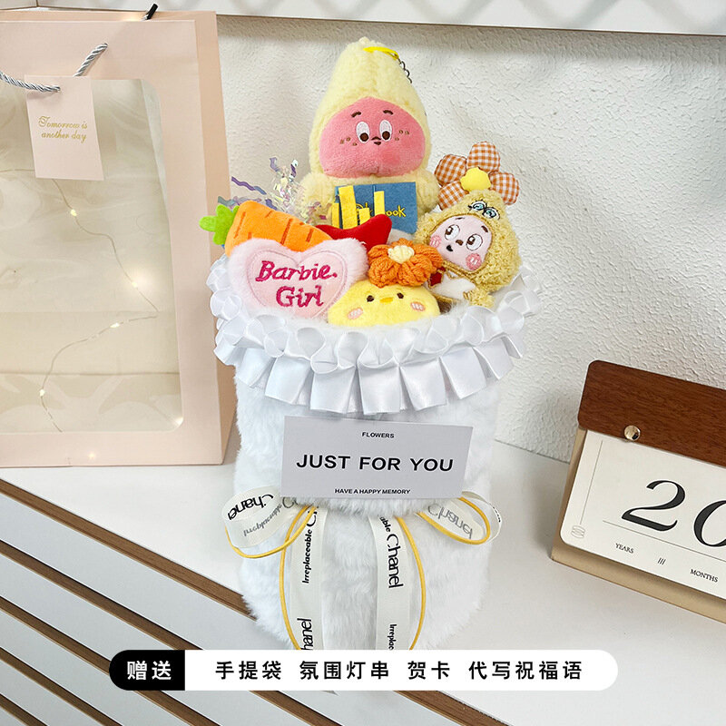 Подарок на Международный женский день: букет из куклы Конана, креативный плюшевый цветок в виде мультяшного персонажа, подарок на день рождения лучшей подруге/девушке, подарок на фотосессию выпускника для мужчины.