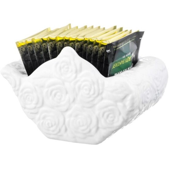 Подставка сервировочная для чайных пакетиков Elan Gallery Чайник Розы, 300 мл