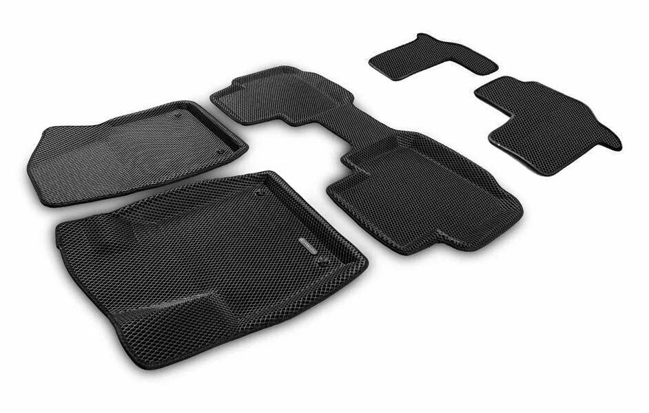 Коврики в салон EVA 3D euro-std для VOLKSWAGEN Teramont (2018-) 3 ряда, Euromat