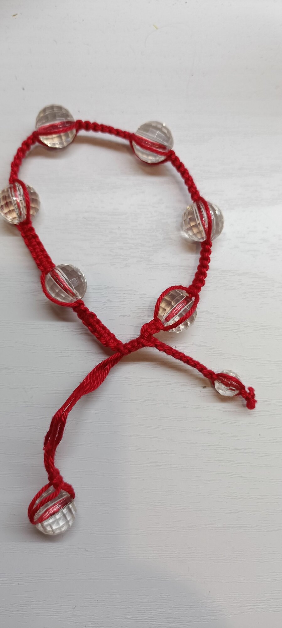 Плетеный браслет, стекло