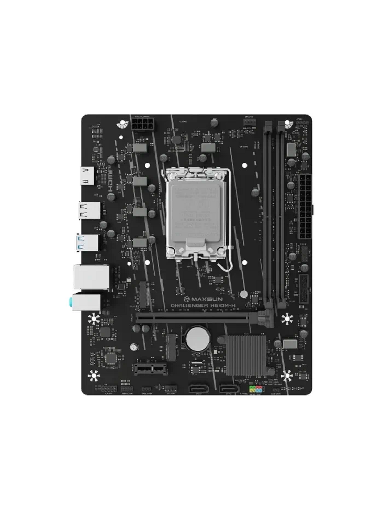 Материнская плата MAXSUN MS-Challenger H610M-H mATX LGA1700 Intel H610 2xDDR4 (64ГБ)