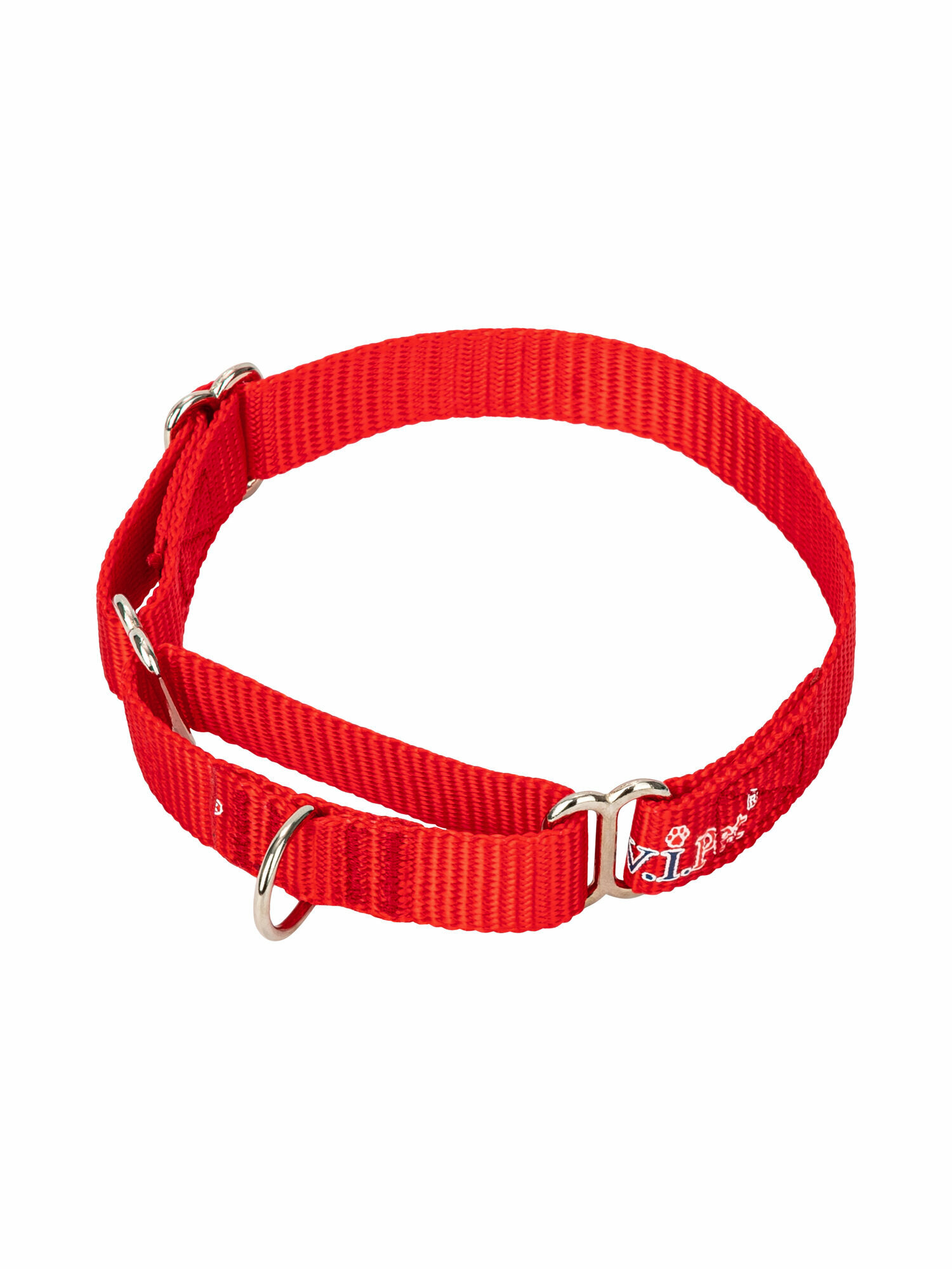 Ошейник мартингейл для собак ZooOne 15мм, регулируемой длины (23-32см) красный, 75-2044