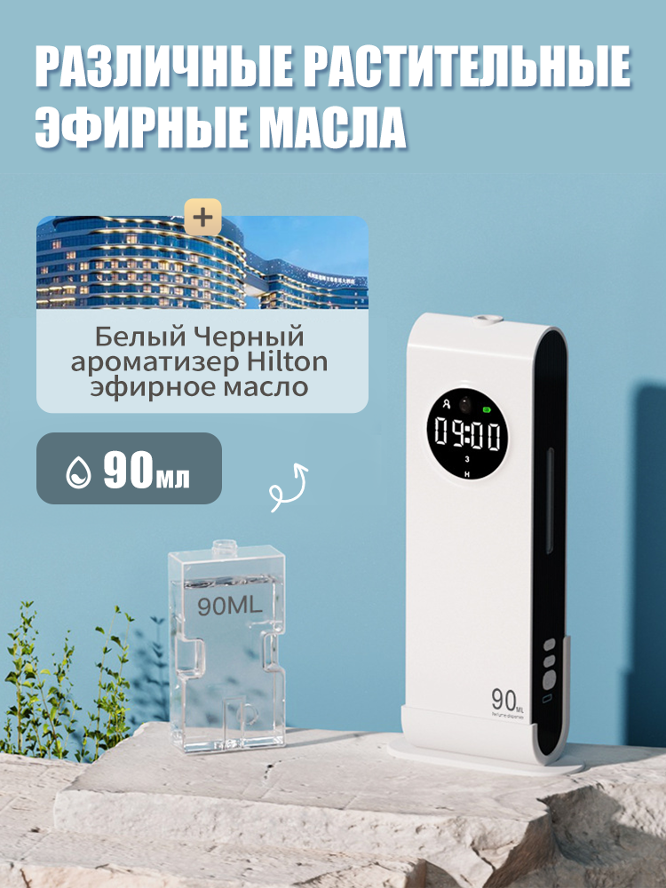 Умный электронный аромадиффузор для дома - аромалампа, белый