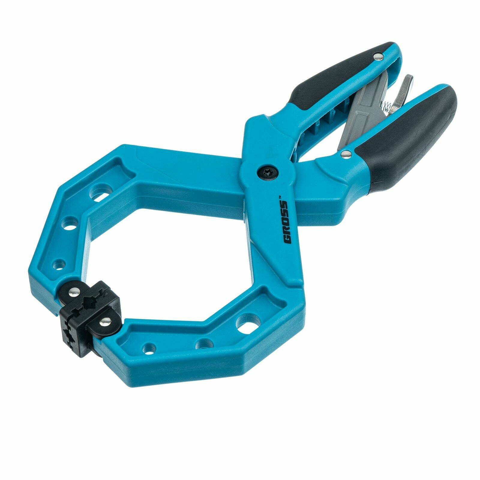 Струбцина GROSS клещеобразная 4, пластиковый корпус, храповой механизм жесткой фиксации, 100 мм (20805)