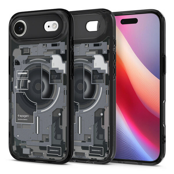 Чехол Spigen Ultra Hybrid MagFit для iPhone Air (ACS10320) Zero One Black