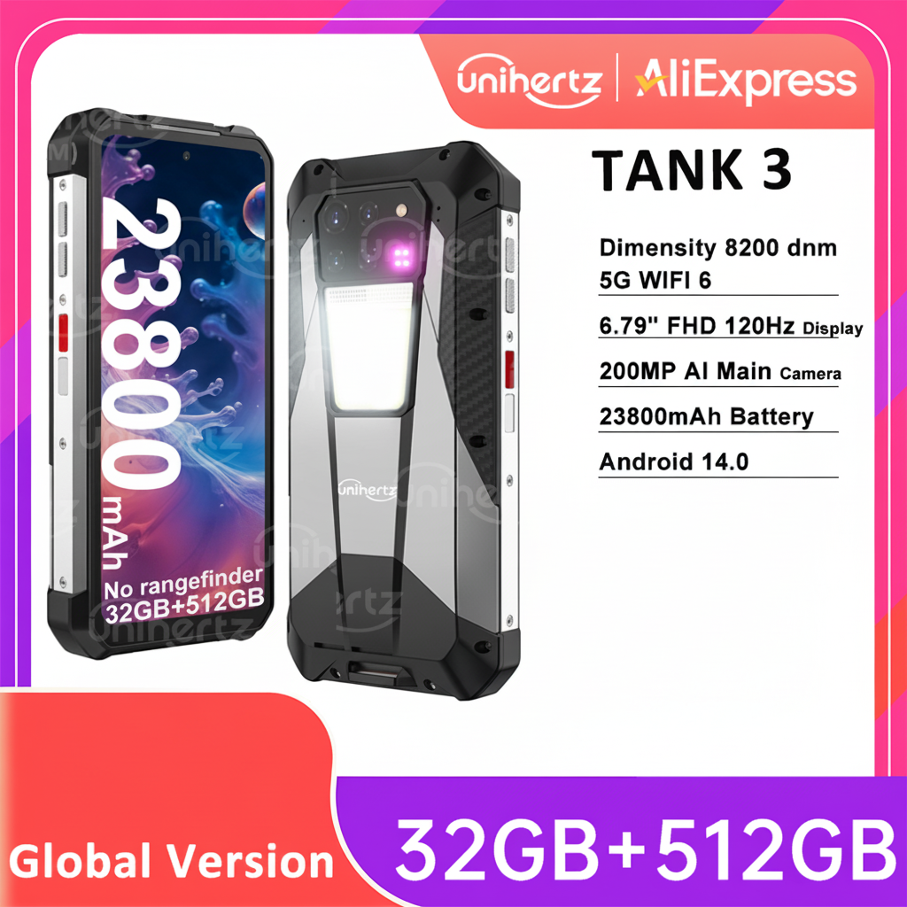 Смартфон unihertz Tank, 16/512ГБ, global