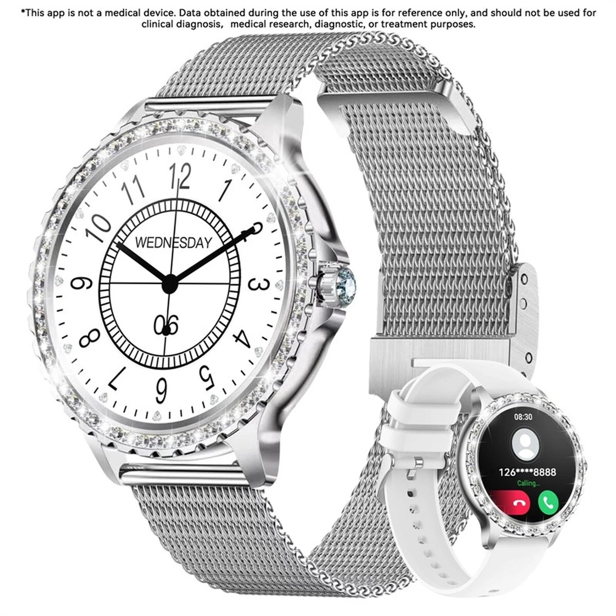 Умные часы LIGE BW1845, женские, измерение пульса и давления, Bluetooth, водонепроницаемые