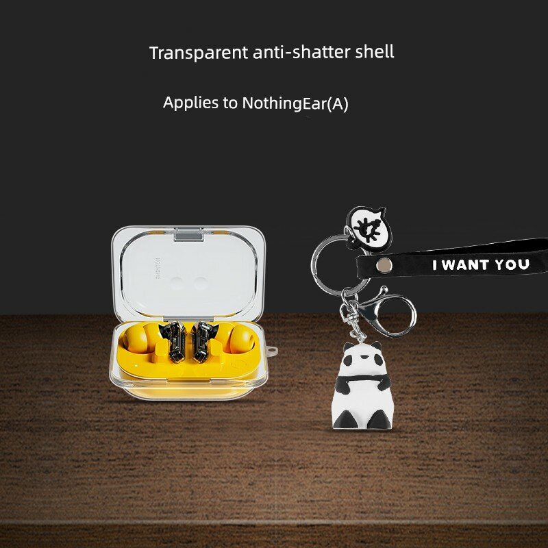 Чехол для Nothing Ear (a) прозрачный, защитный, полностью закрывающий, противоударный, для Bluetooth-наушников Nothing