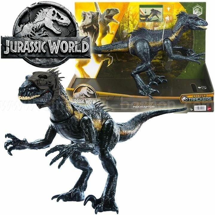 Эксклюзивный атакующий Индораптор Mattel Jurassic World со светом и звуком