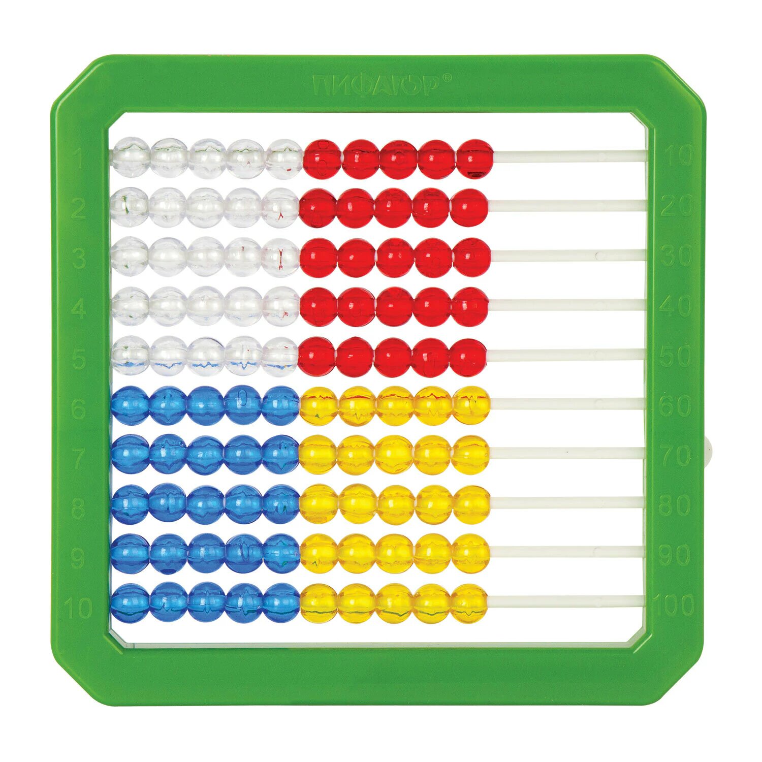 Счеты детские пифагор "Учись считать!", 160160 мм, 105857