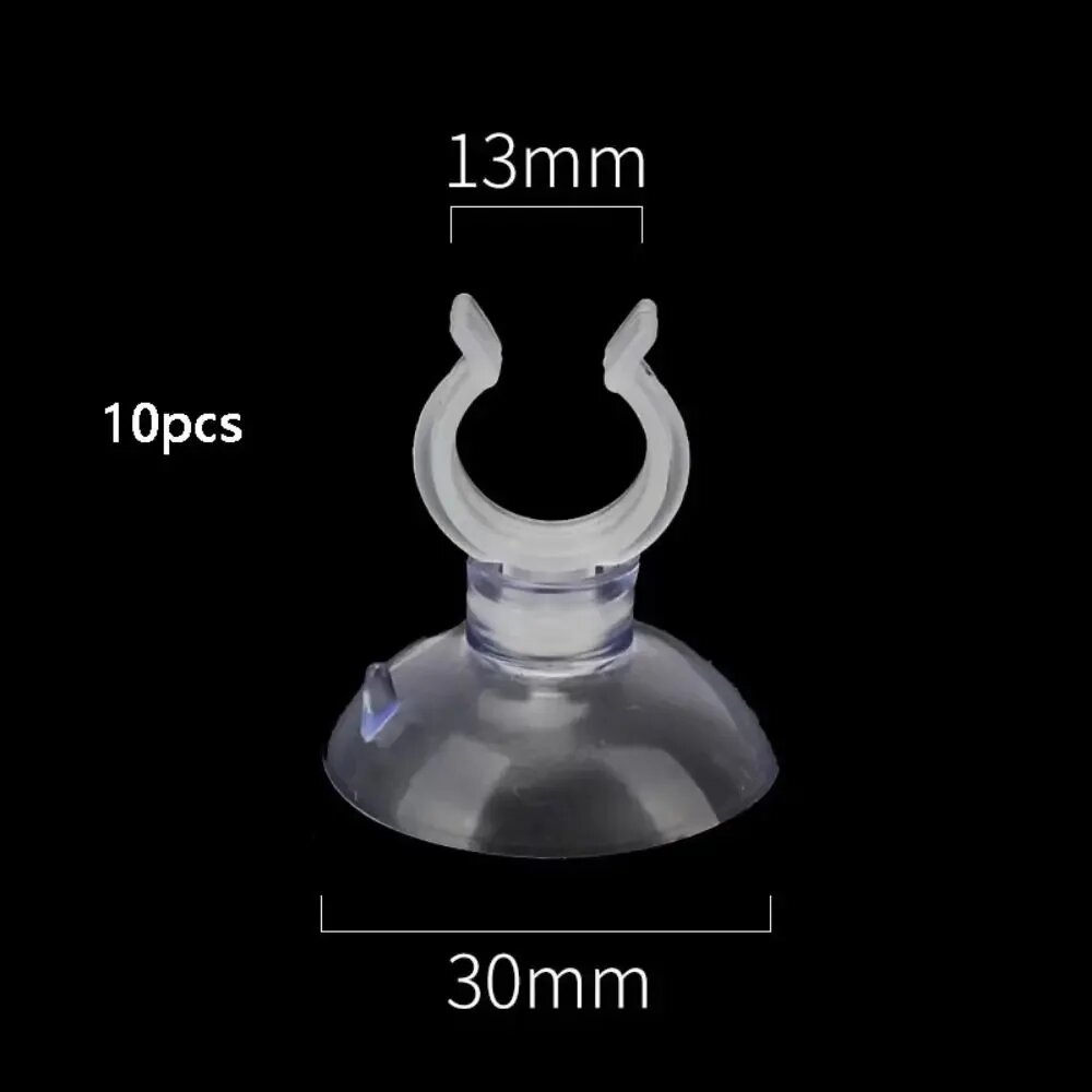 10 шт, аквариумная присоска из ПВХ с крючком, прозрачная присоска для аквариума, многофункциональная сильная адсорбция, зажим для воздушного шланга, шланг
