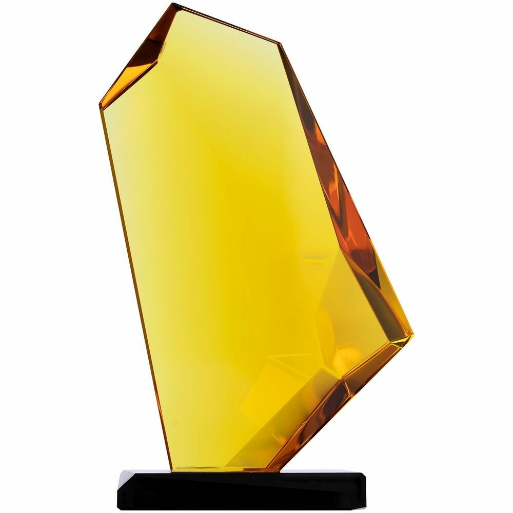 Стела Cristallino, желтая, 8,5x4x15 см; упаковка 19х14х5,6 см